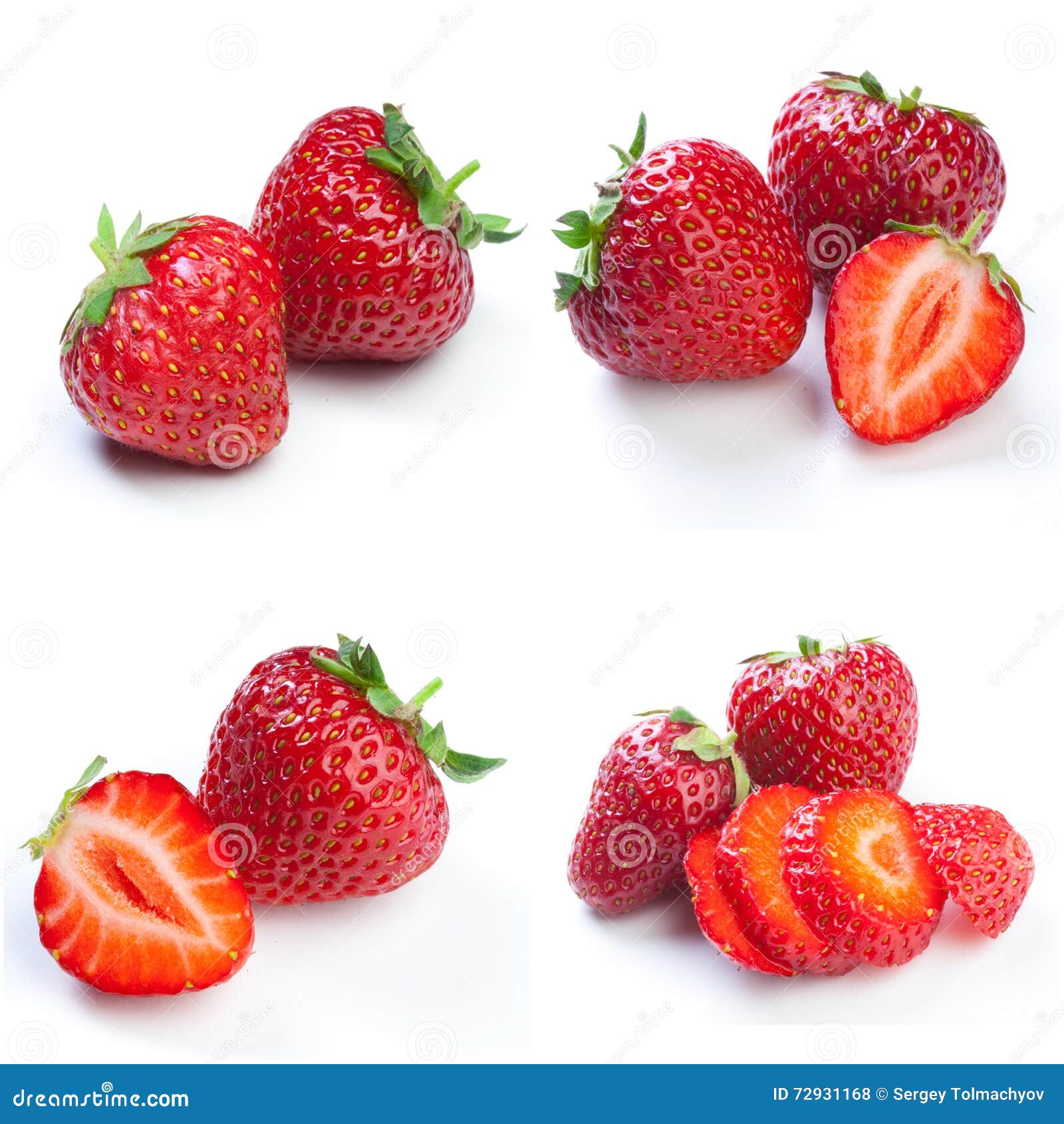 Collage of strawberries stock photo. Image of diet, healthy - 72931168