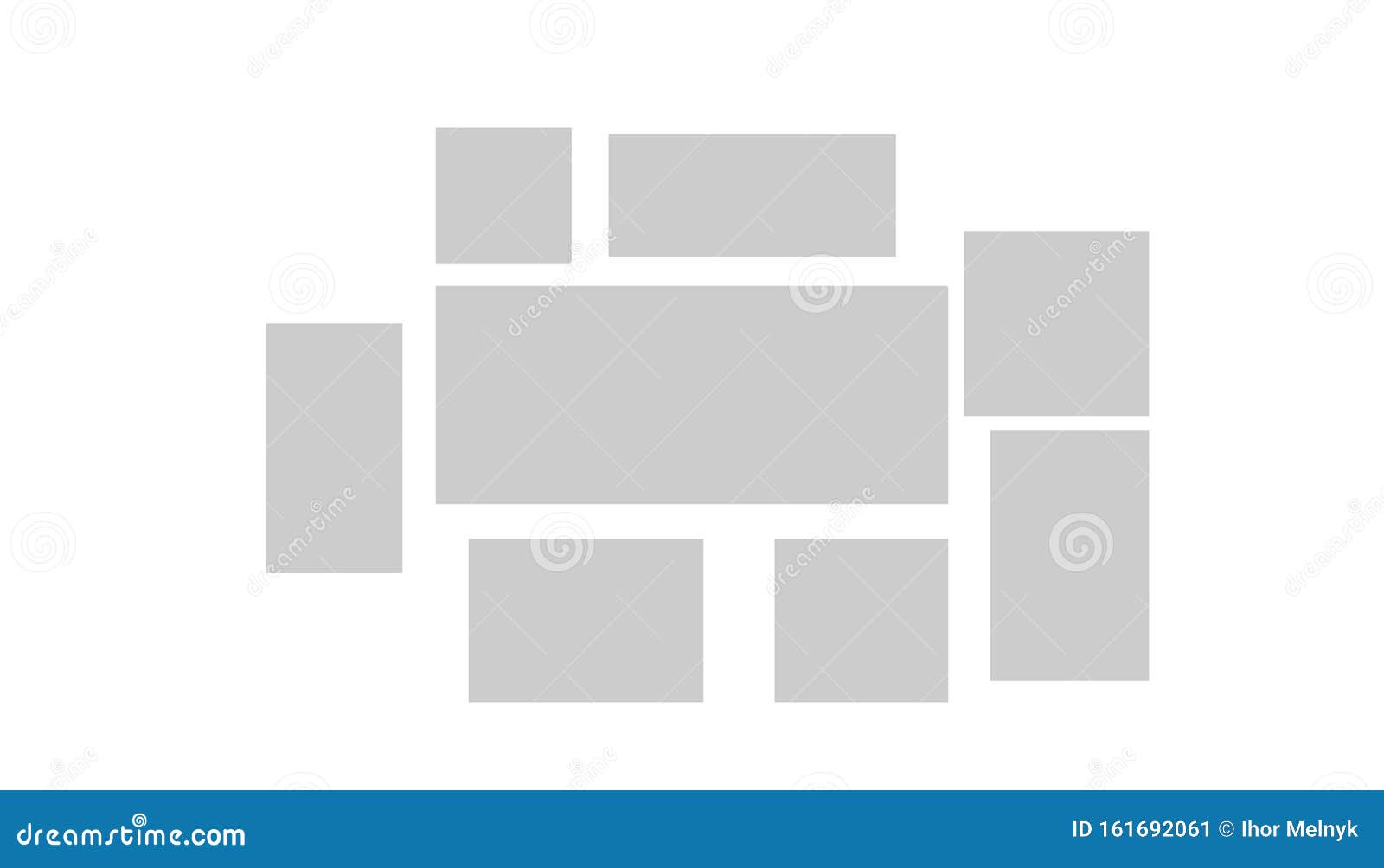 Templates collage frames stock vector. Illustration of montage - 161692061