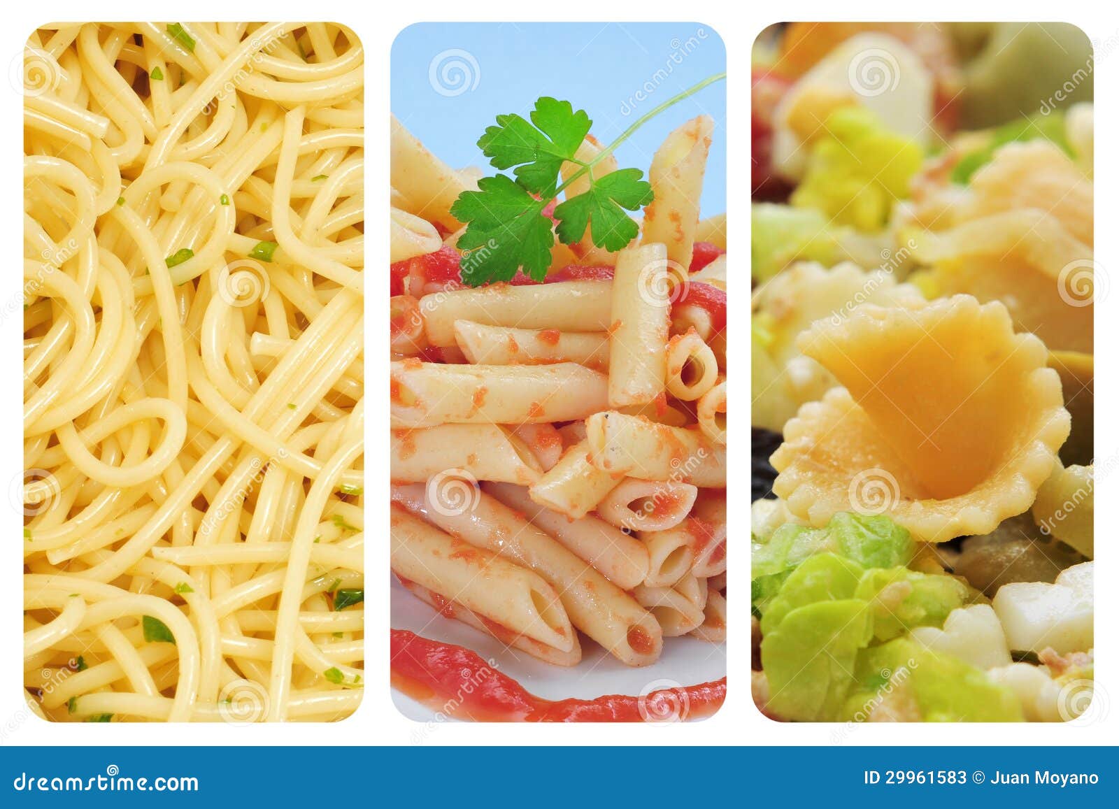 Pasta collage stock image. Image of oregano, mediterranean - 29961583