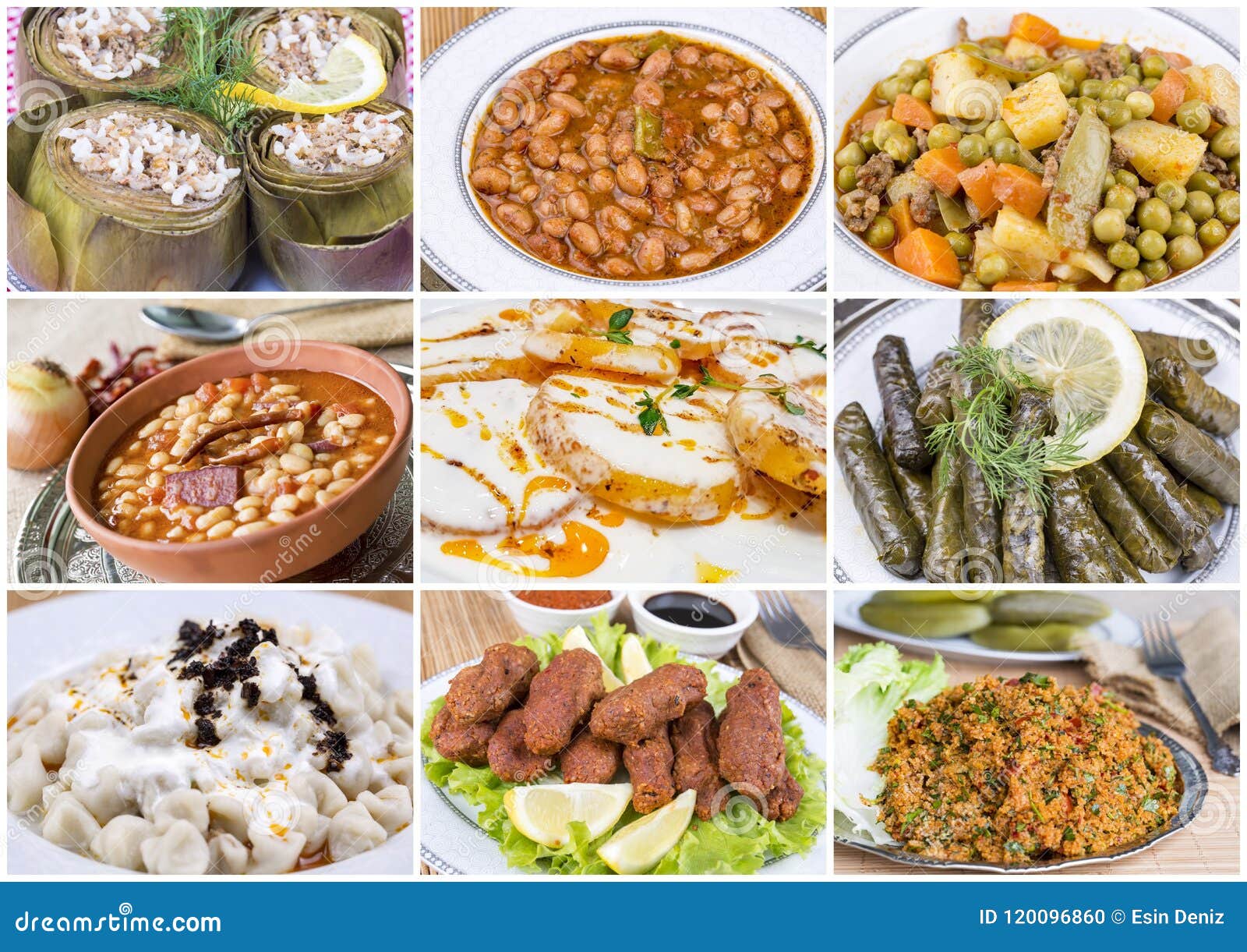 Collage Turco De Las Comidas Foto de archivo - Imagen de comer ...