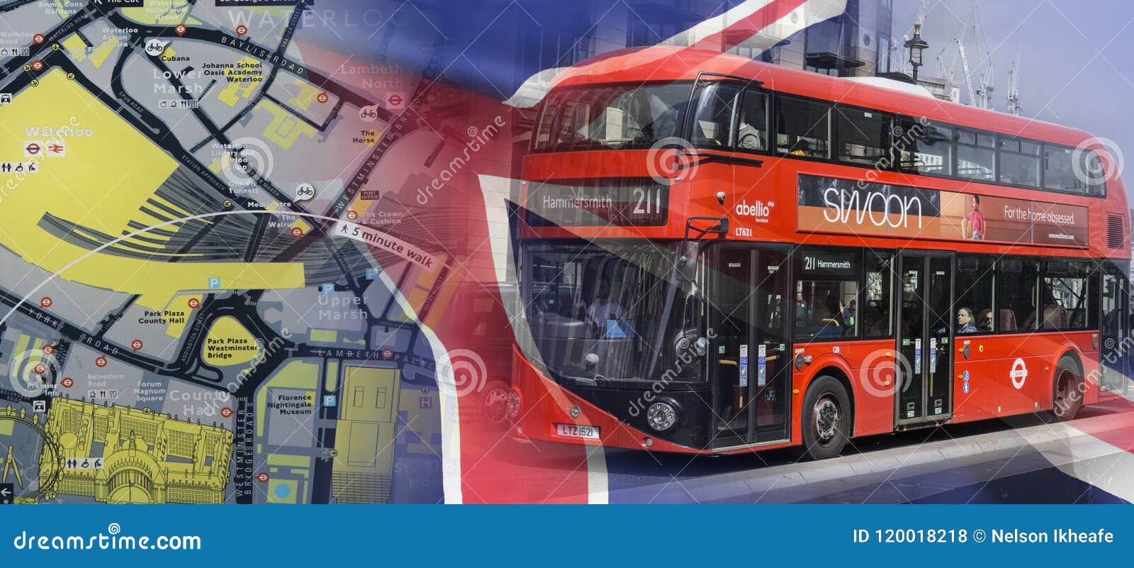 London map and a tour bus editorial stock photo. Image of great - 120018218