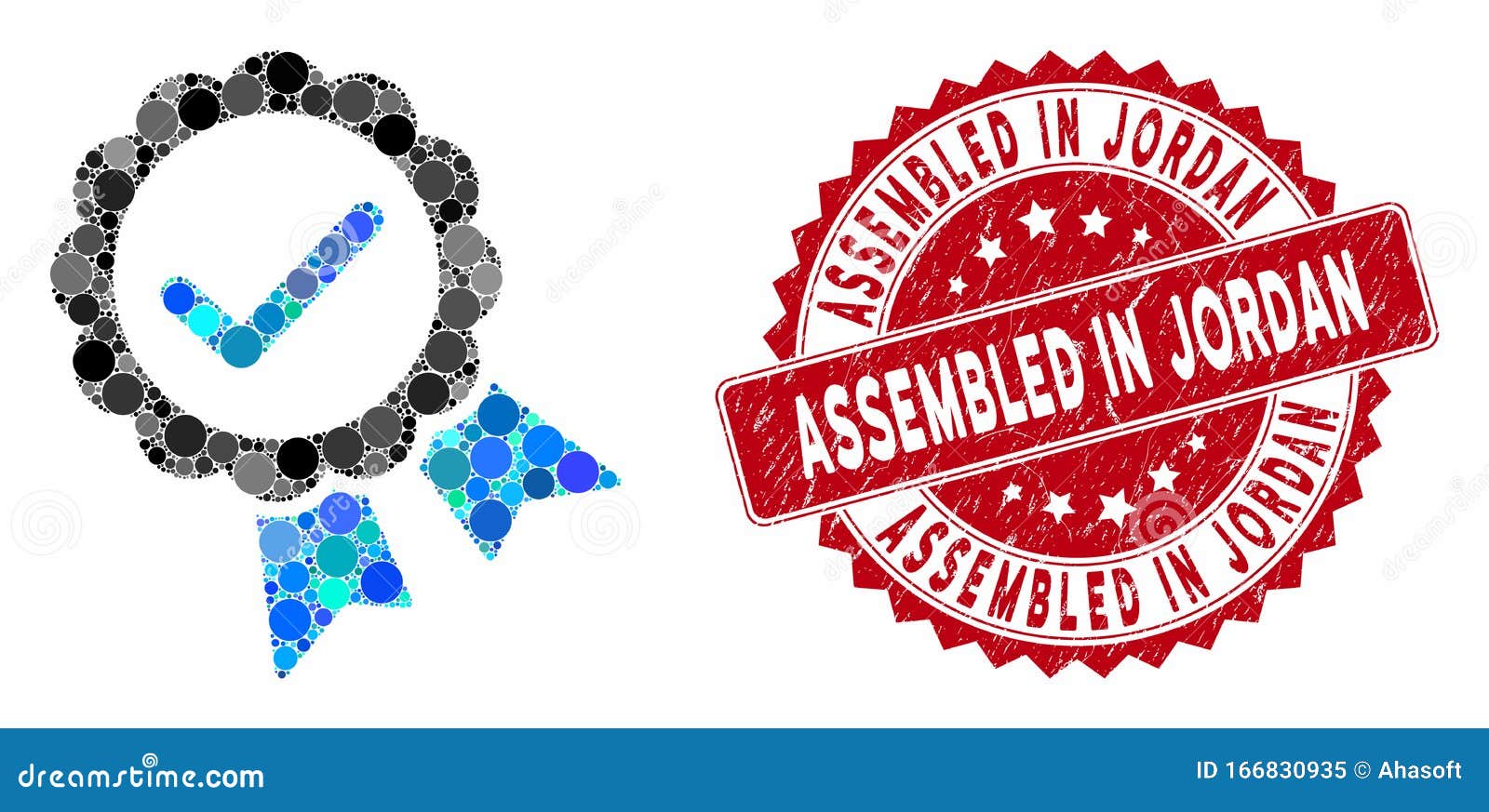 Collage Validity Seal with Grunge Assembled in Jordan Seal 库存例证 - 插画 包括 ...