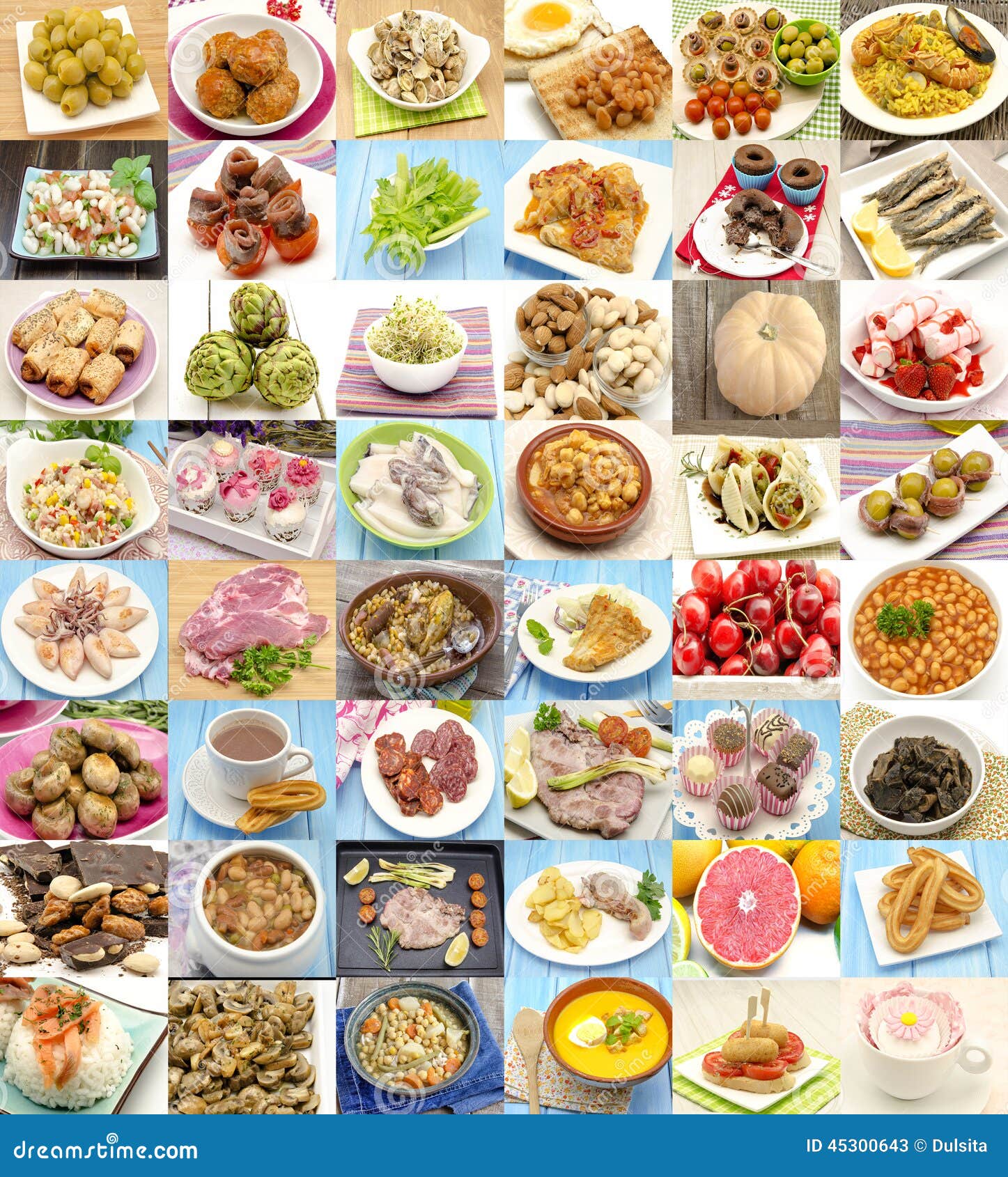 Collage stock image. Image of baking, mural, catering - 45300643