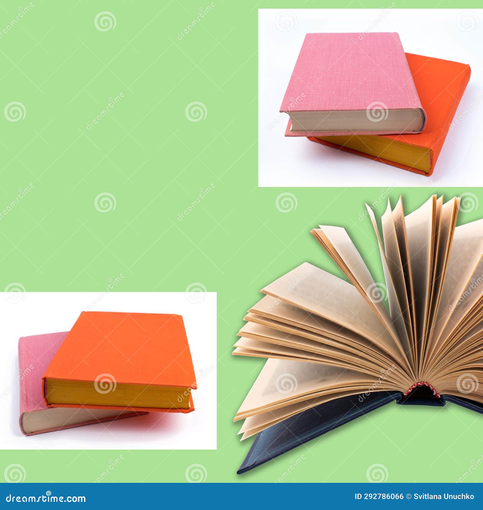 Collage of Various Books. Each One is Shot Separately Stock Photo ...