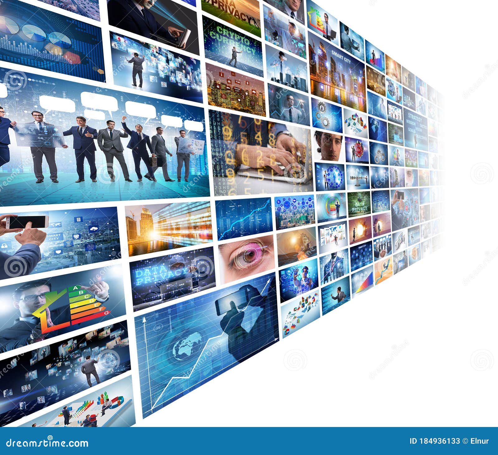 Collage of Various Business Concepts Stock Image - Image of corporate ...