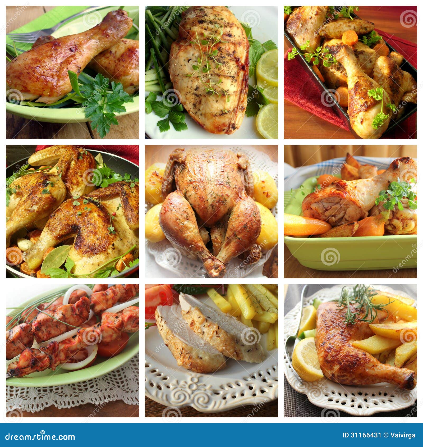 Collage Various Chicken Products Photos - Free & Royalty-Free Stock ...