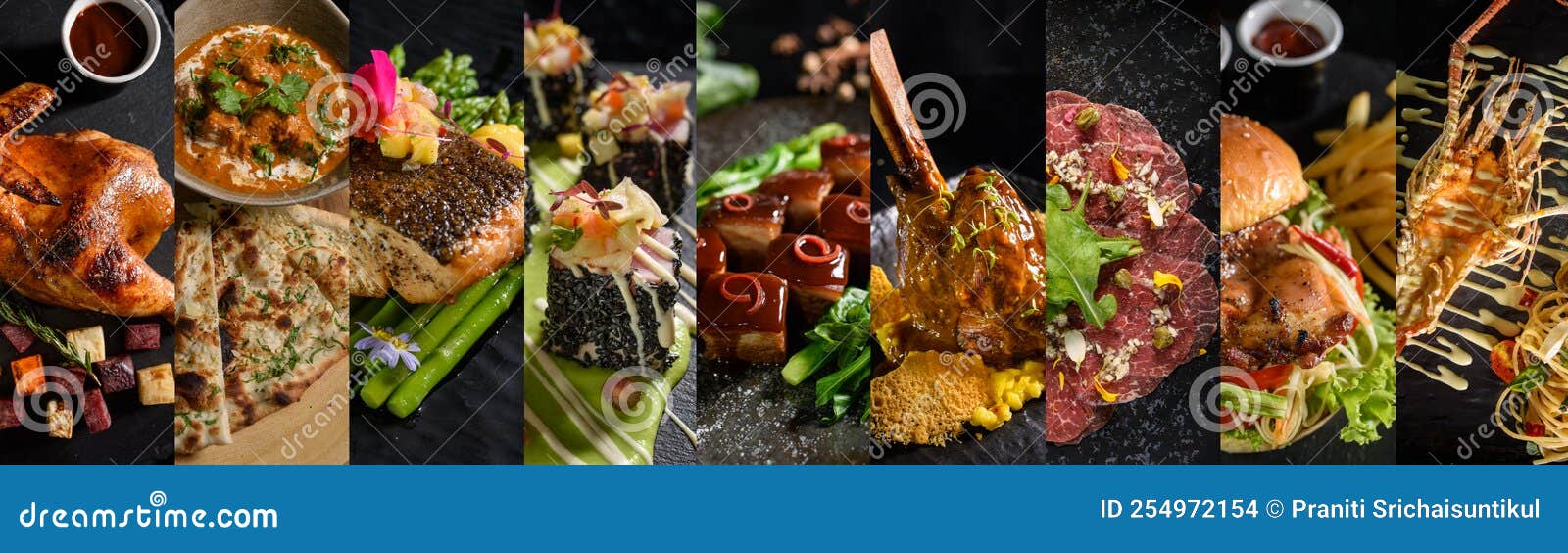 Collage of Various Food Products Stock Photo - Image of mixed, chicken ...