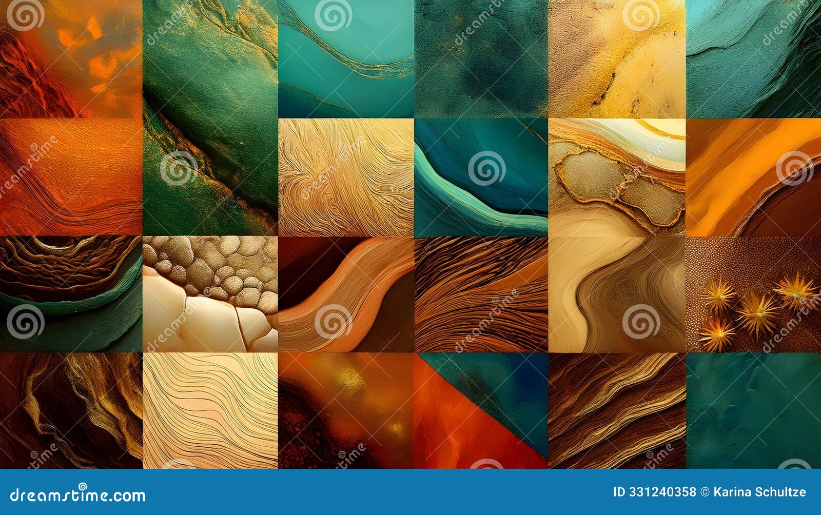 A Collage Of Various Natural Earth Textures Mixed In Beautiful Abstract ...