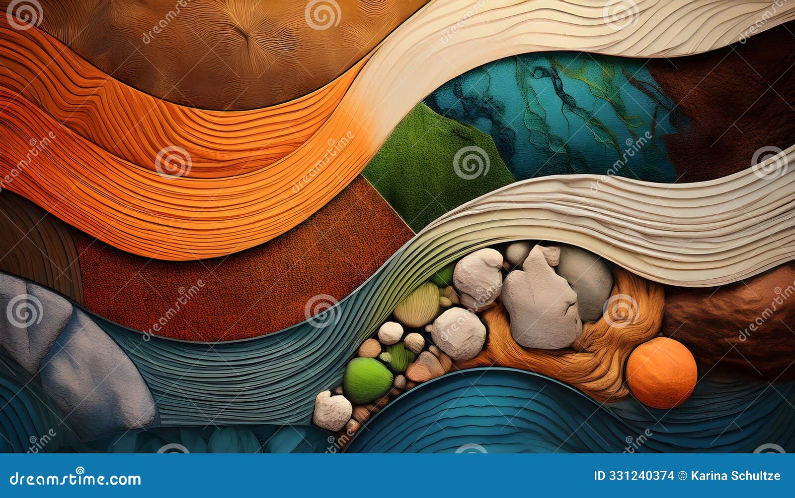 A Collage Of Various Natural Earth Textures Mixed In Beautiful Abstract ...