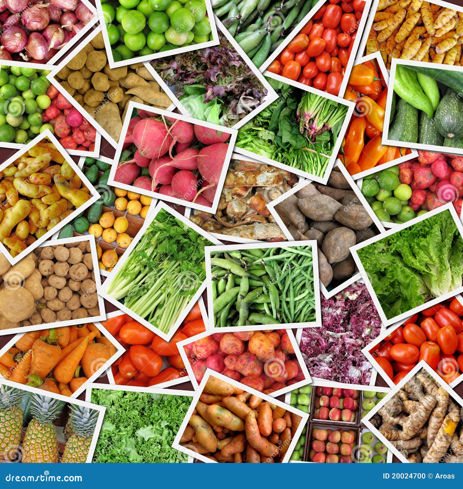 Collage of Vegetables & Fruits Stock Photo - Image of healthy ...
