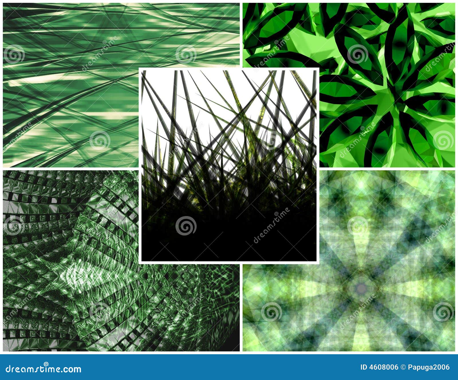 Collage verde stock de ilustración. Ilustración de onda - 4608006