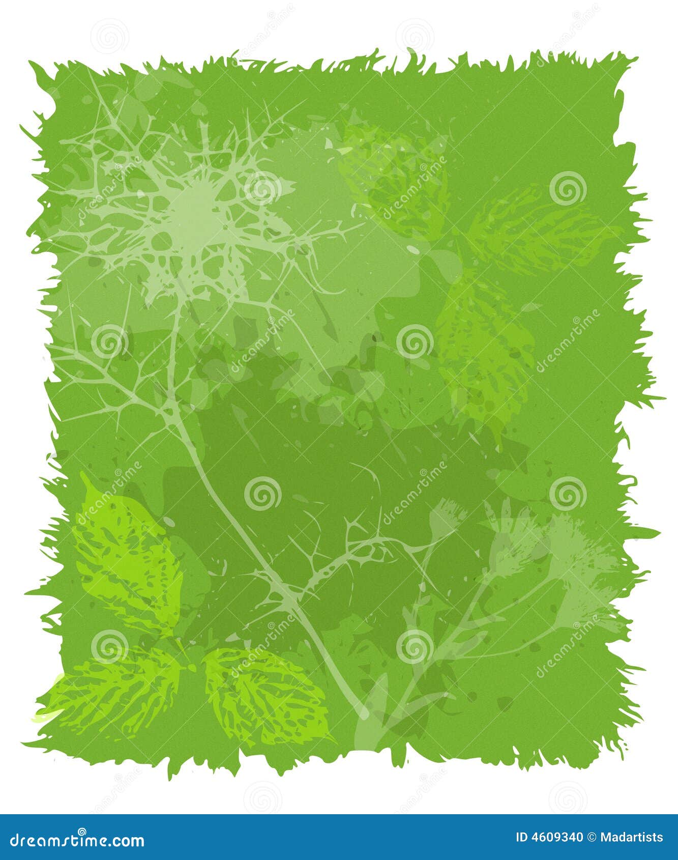 Collage Verde Opaco Del Papel De La Hoja Stock de ilustración ...