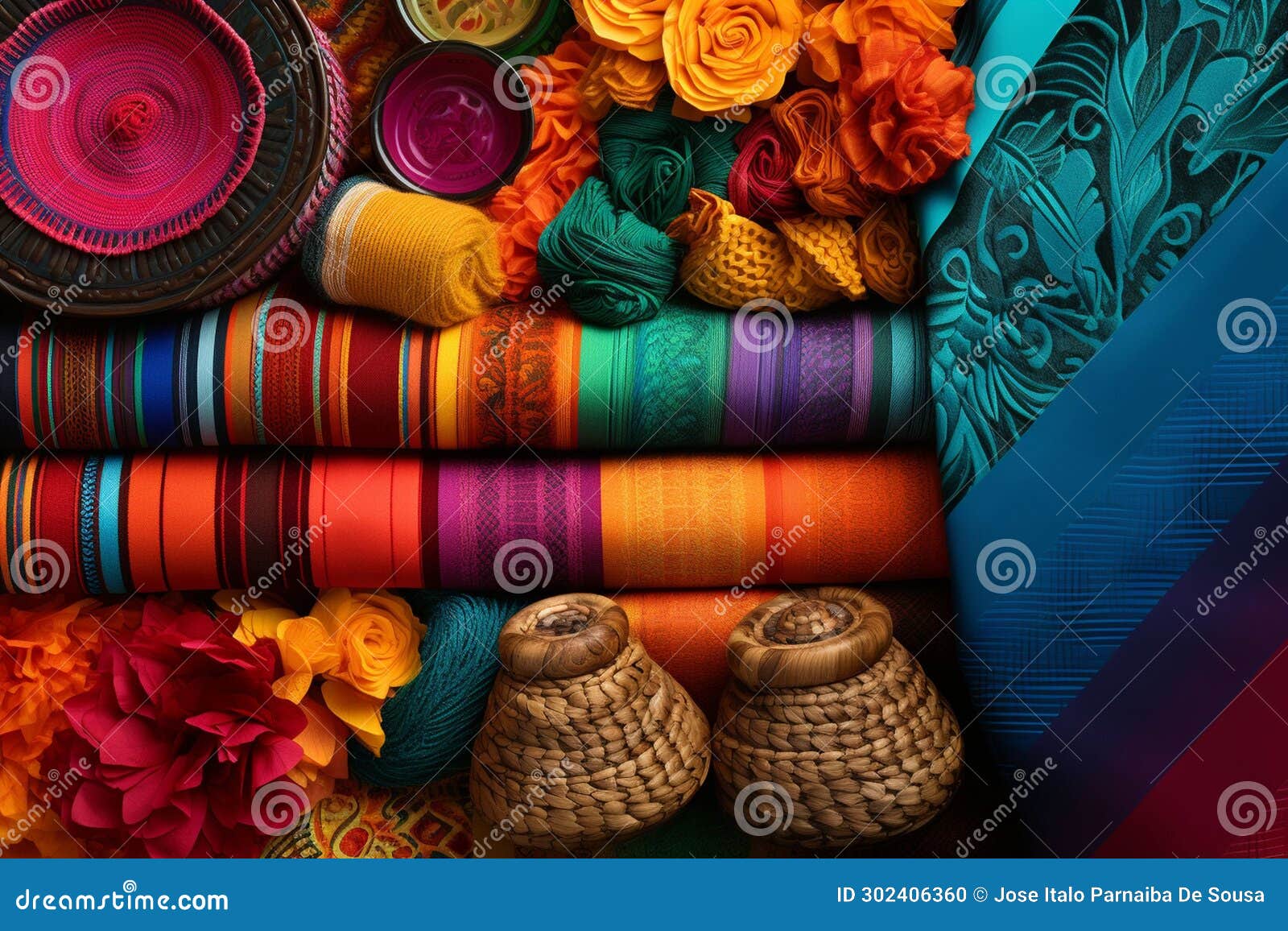 Colorful Hispanic Heritage Month Poster Template Stock Image ...