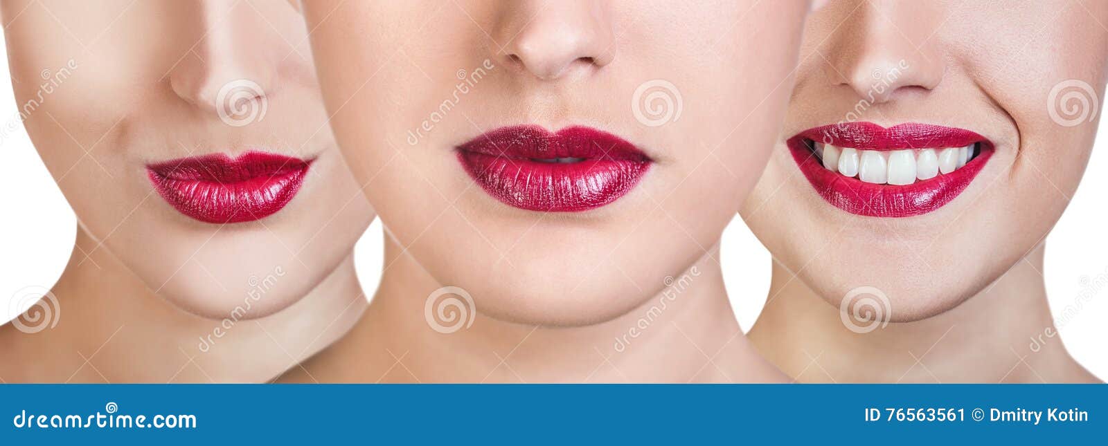 Collage of Woman with Red Lips Stock Image - Image of lips, laugh: 76563561
