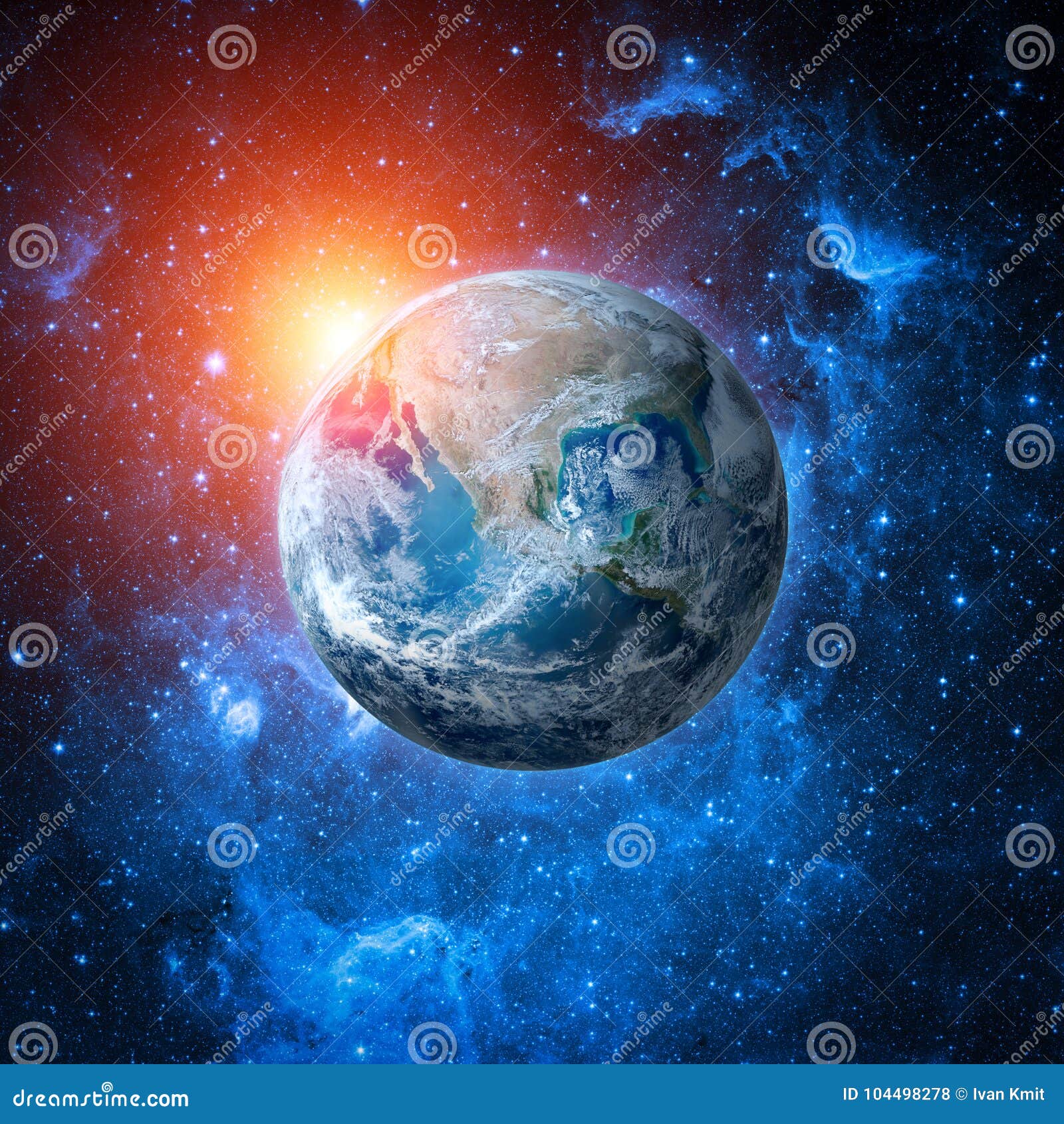Collage of World Globe from Space Stock Photo - Image of light, globe ...