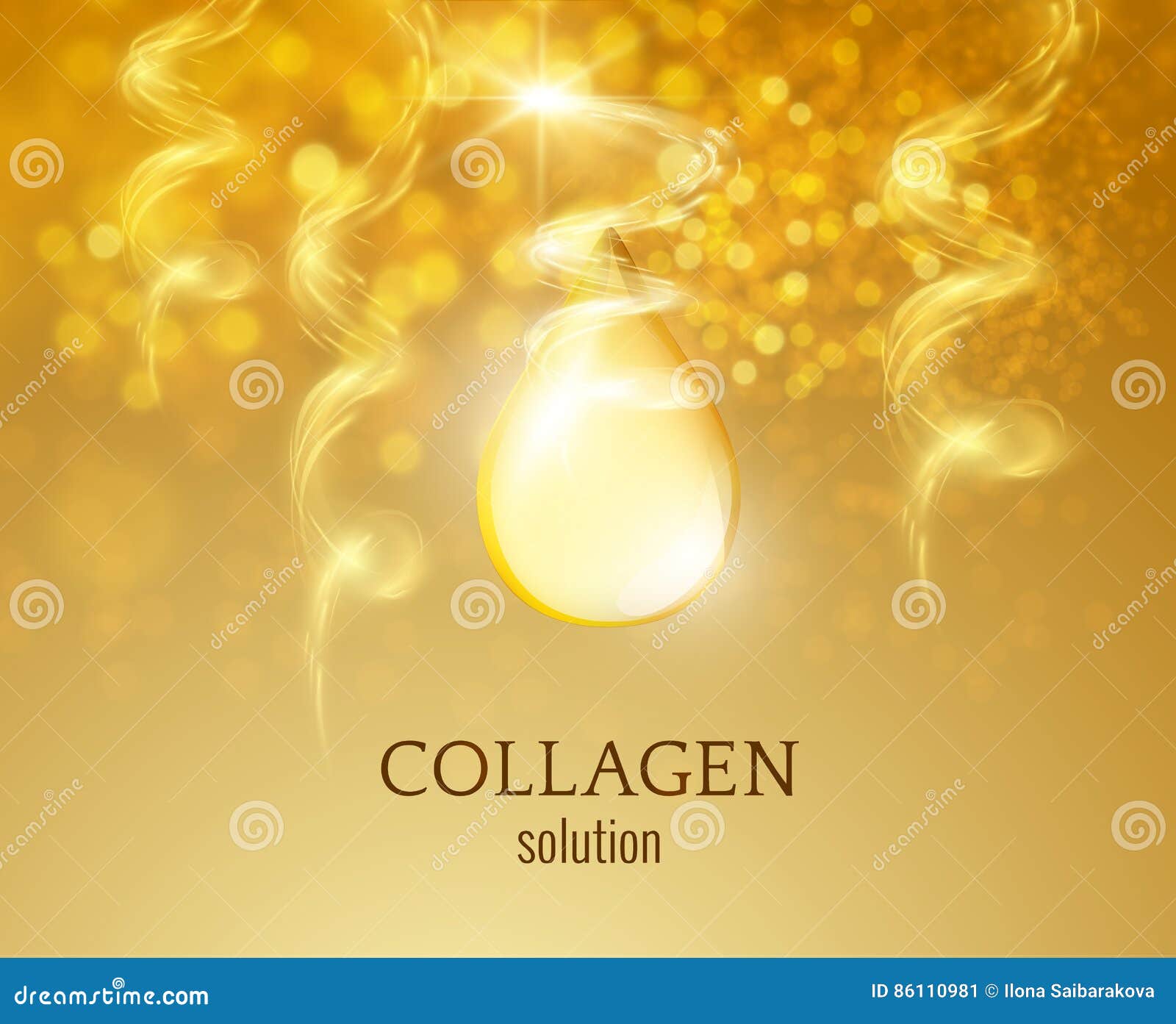 Collagen Drop Vector Background. EPS10 Stock Vector - Illustration of ...