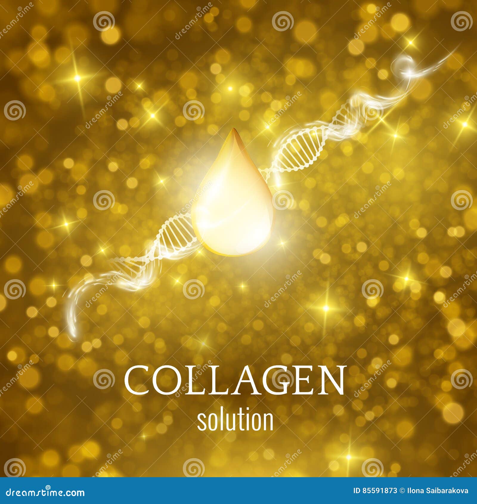 Collagen Drop Vector Background. EPS10 Stock Vector - Illustration of ...