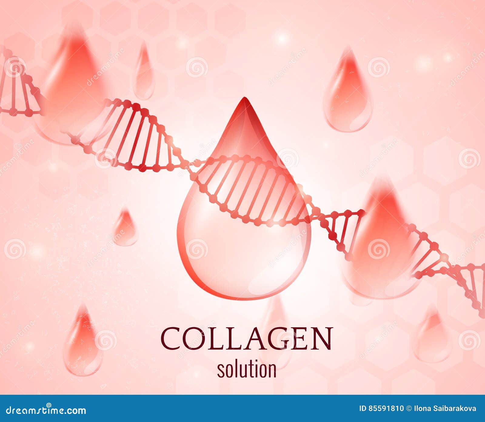 Collagen Drop Vector Background. EPS10 Stock Vector - Illustration of ...