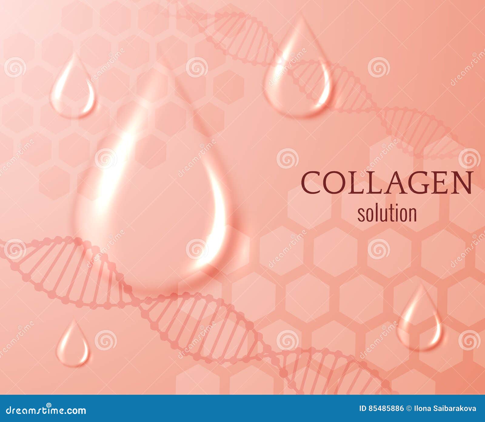 Collagen Drop Vector Background. EPS10 Stock Vector - Illustration of ...