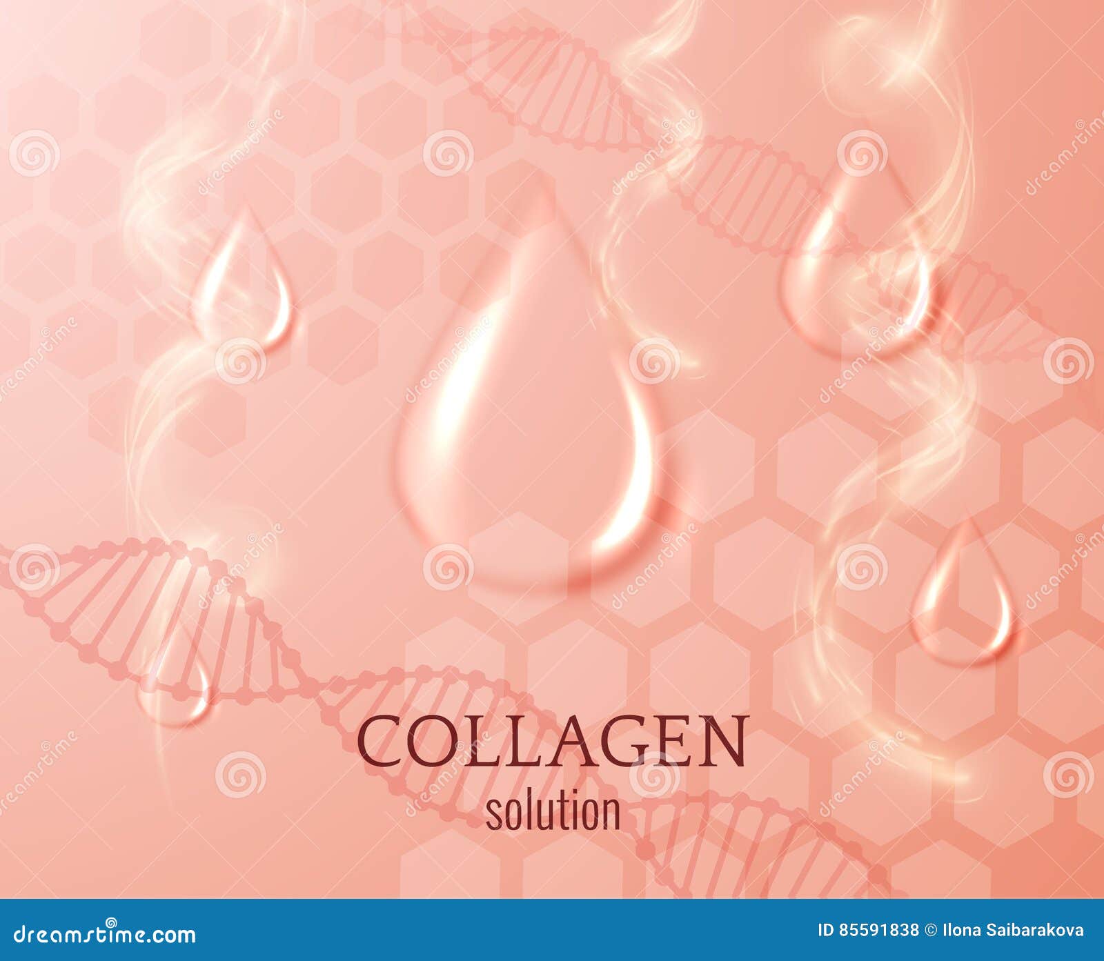 Collagen Drop Vector Background. EPS10 Stock Vector - Illustration of ...