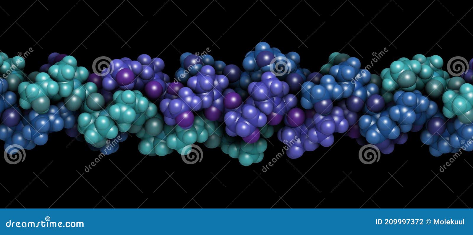 Collagen Model Protein, Chemical Structure. Essential Component Of Skin ...