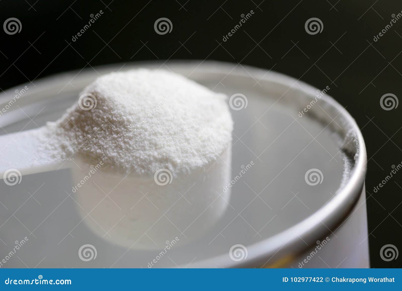 Collagen Powder And Pills On Pink Background Royalty-Free Stock Image ...