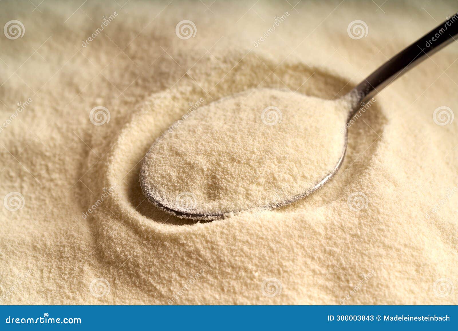 Collagen powder on a spoon stock image. Image of scoop - 300003843