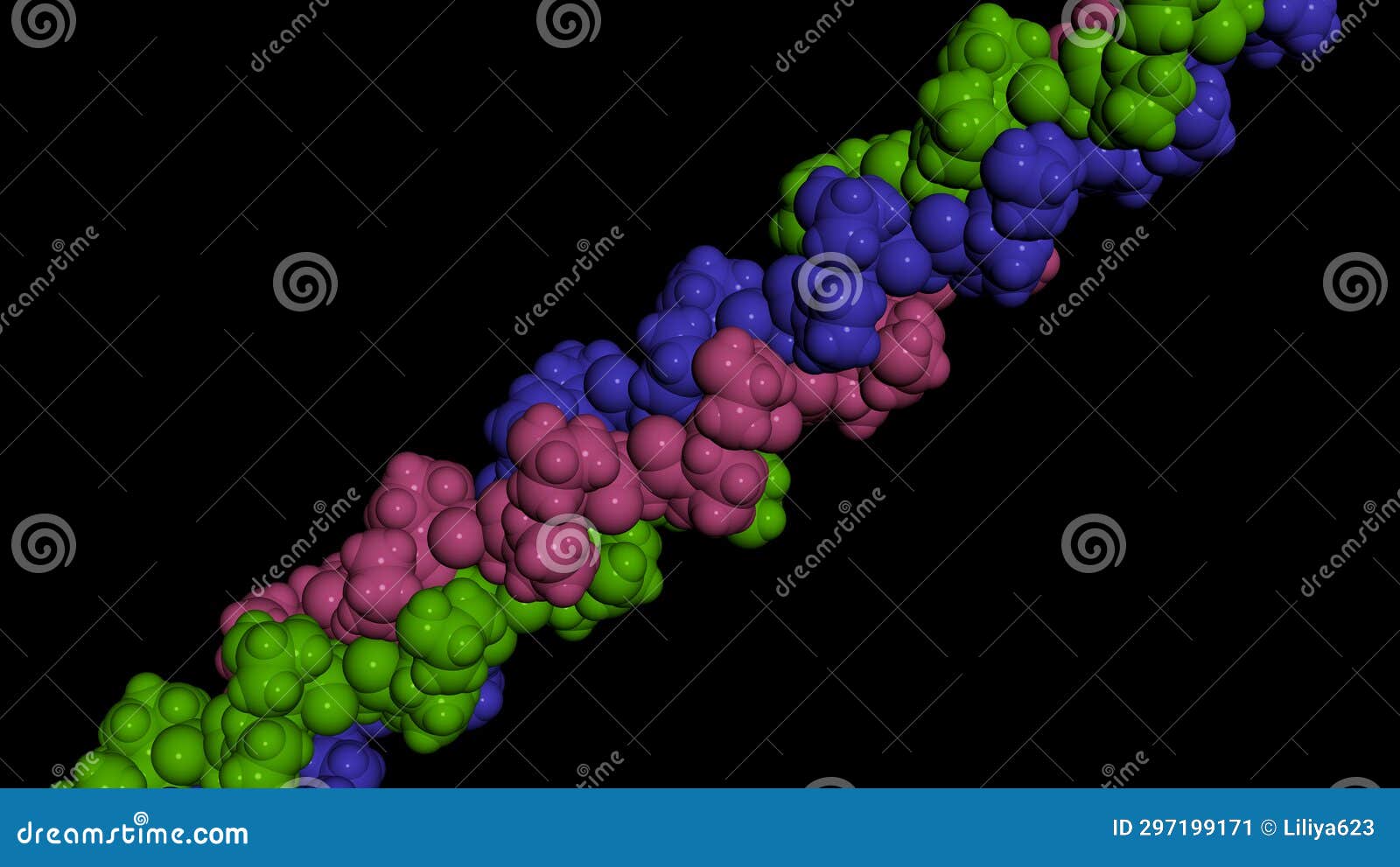 Collagen Protein Molecule. Molecular Model Stock Illustration ... Collagen Protein Molecule. Molecular Model Stock Illustration ...