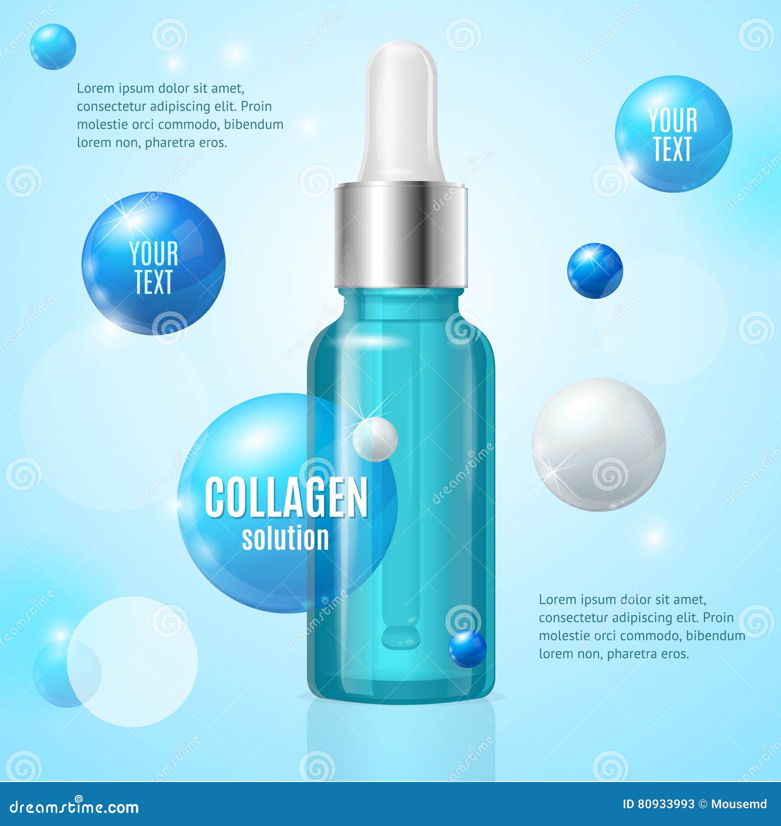 Collagen Solution Drop, Design And Vitamin Background. Royalty-Free ...