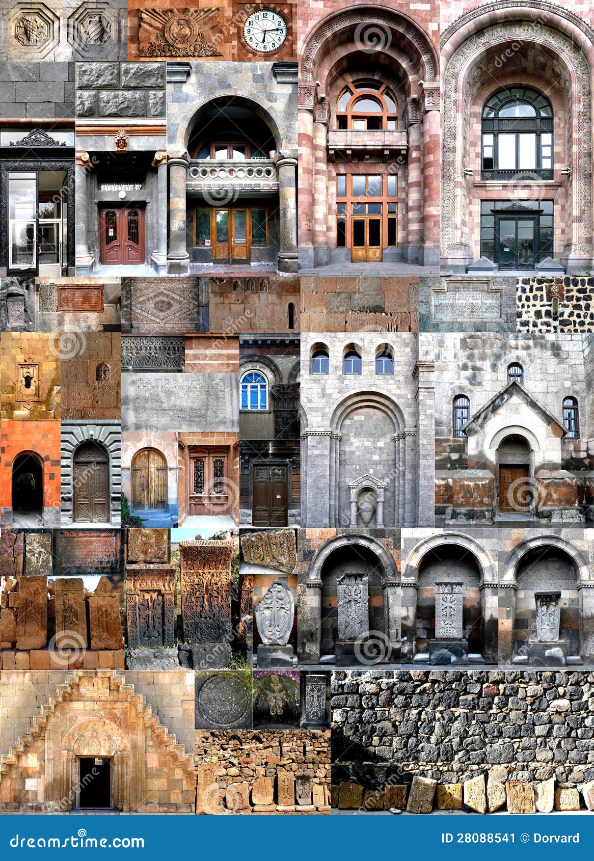 Collages Architecture Armenia Stock Image - Image of arches, portals ...