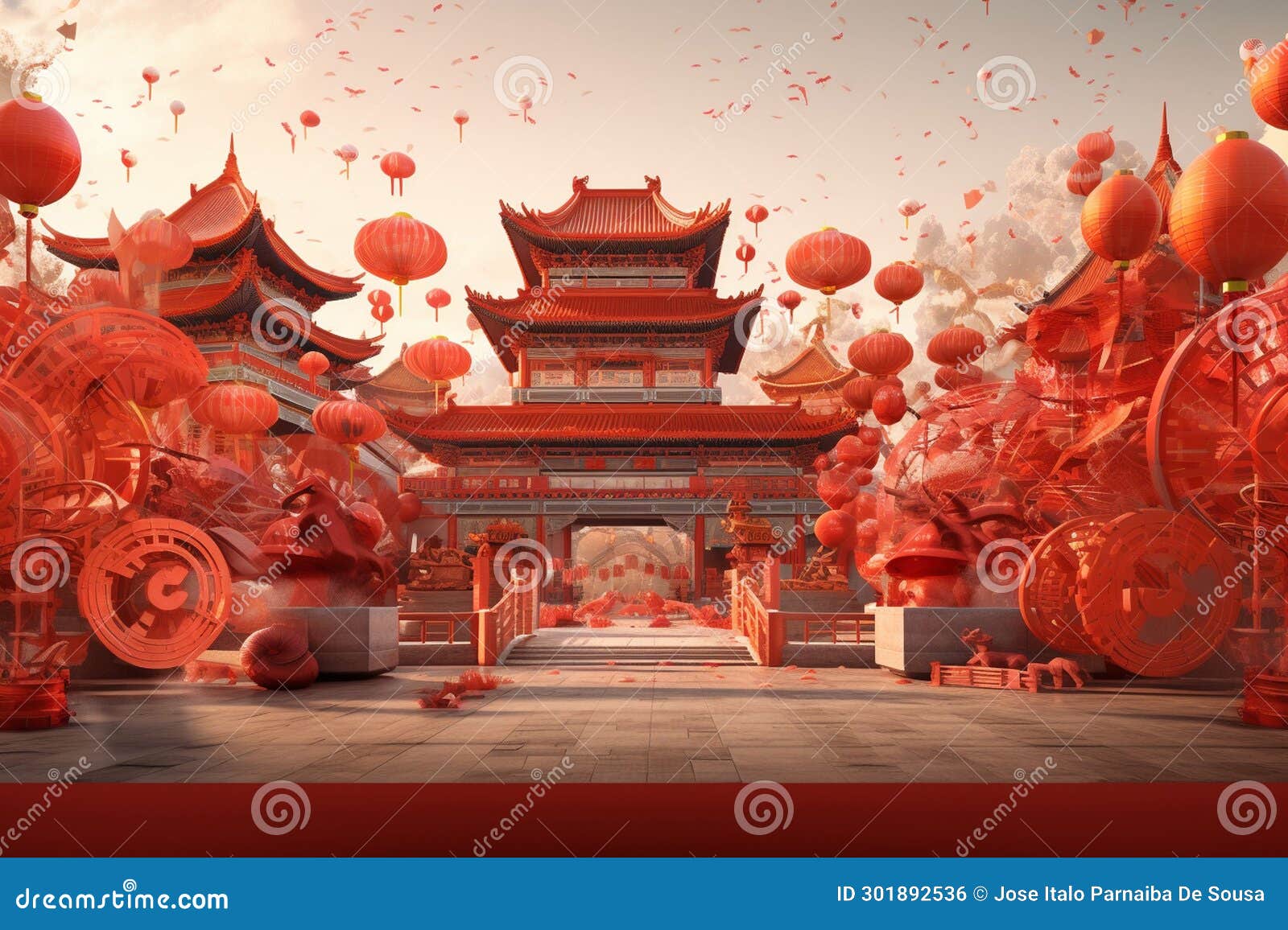 Collages Showcasing The Diversity Of Chinese New Royalty-Free Stock ...