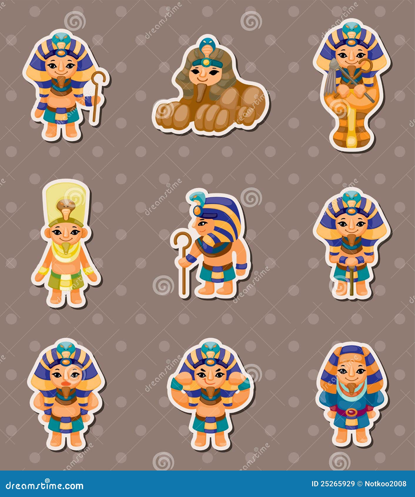 Collants De Pharaon De Dessin Animé Illustration de Vecteur ...