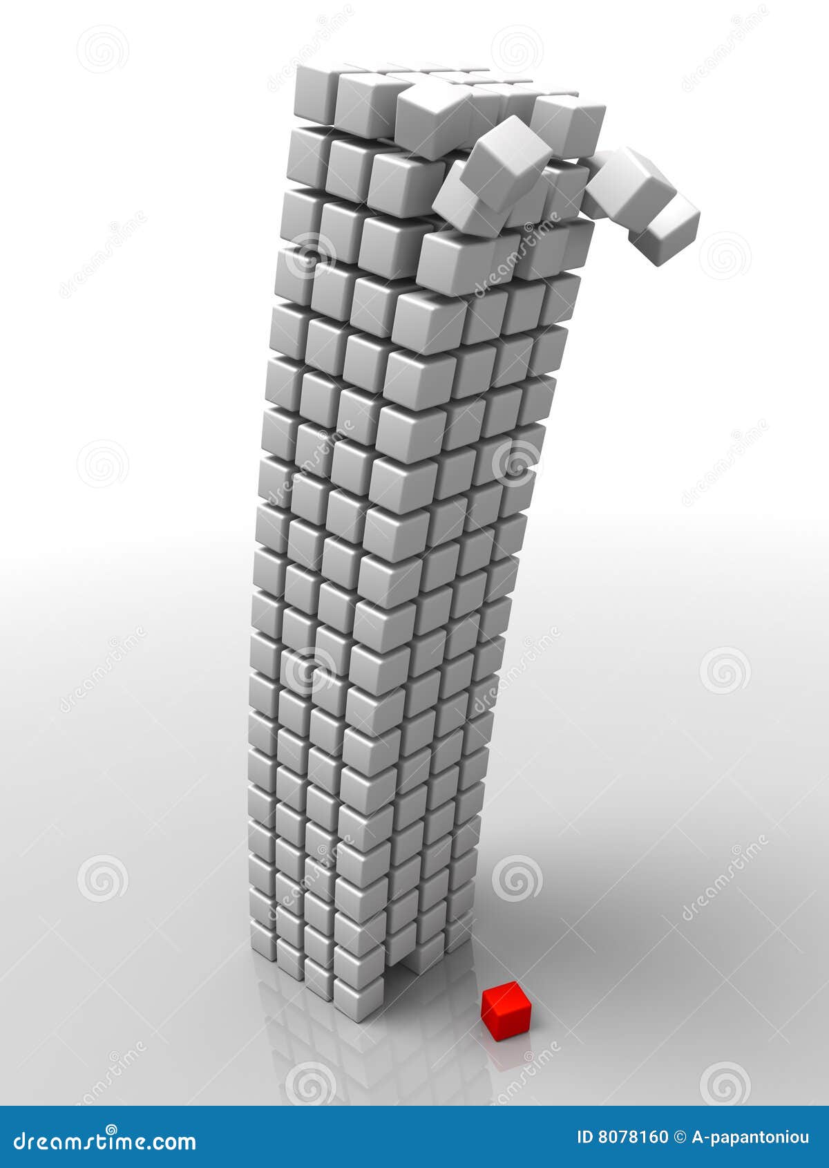 Collapse stock illustration. Illustration of isolated - 8078160