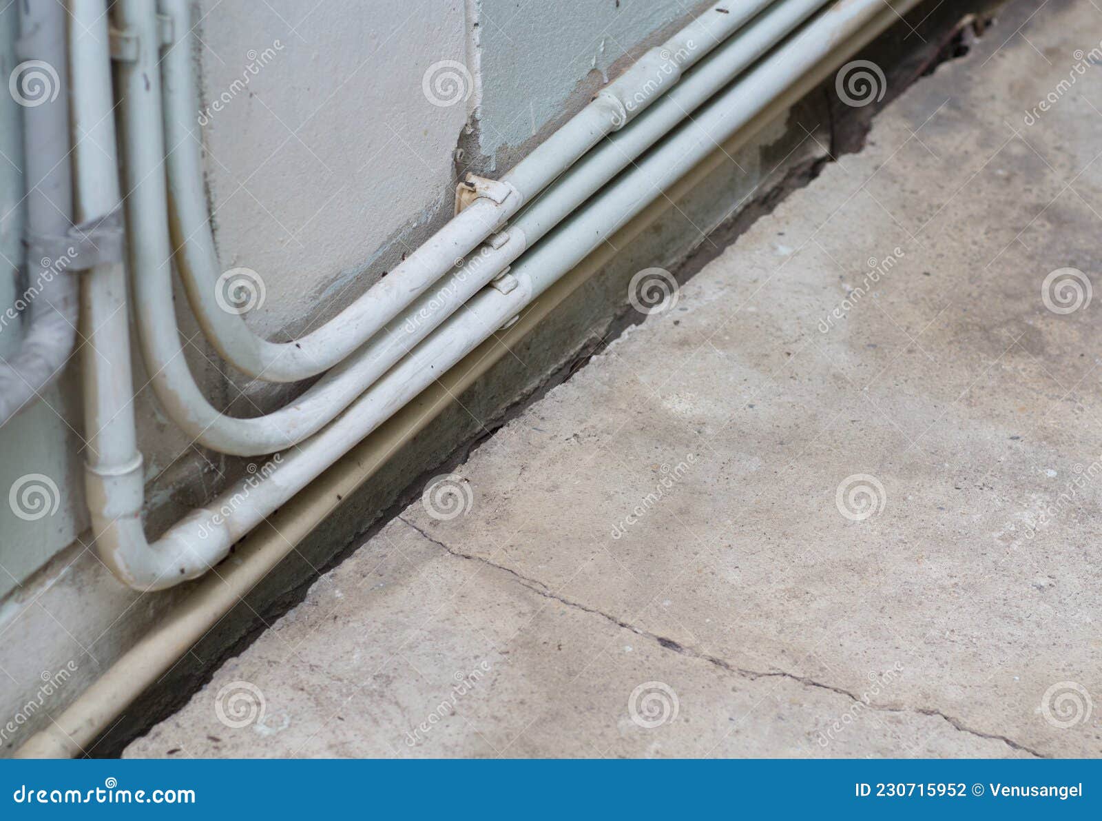 Collapse Concrete Floor Causing the Land Subsidence Stock Photo - Image ...