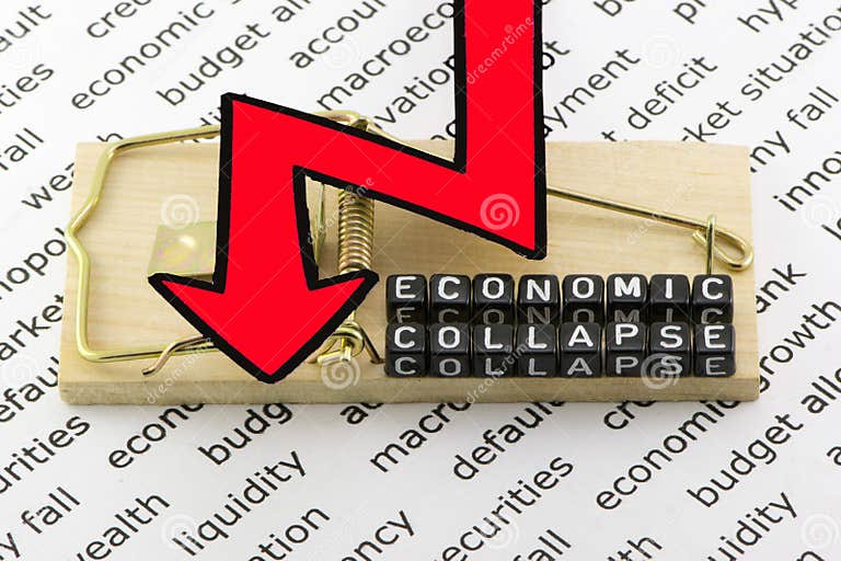The Collapse of the Economy Stock Photo - Image of income, chance: 79545144