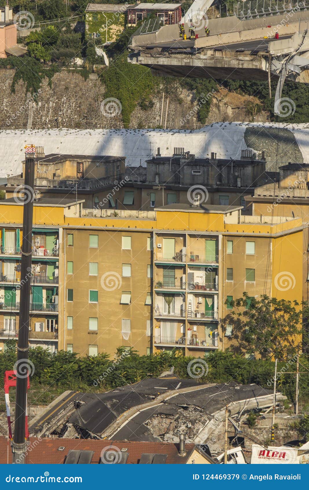 The Collapse of the Morandi Bridge in Genoa on August 14, 2018 ...