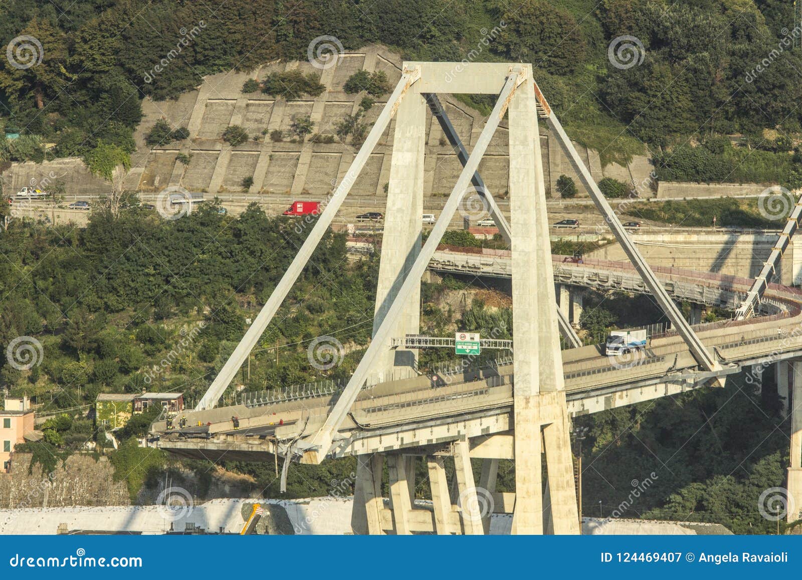 The Collapse of the Morandi Bridge in Genoa on August 14, 2018 ...