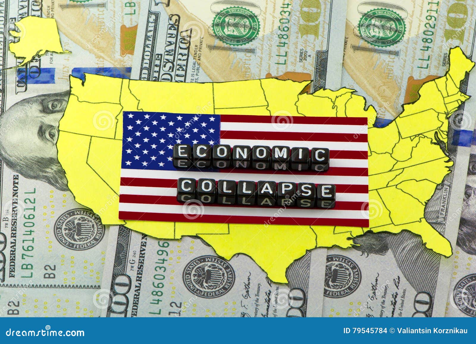 The Collapse of the US Economic System Stock Photo - Image of gallows ...