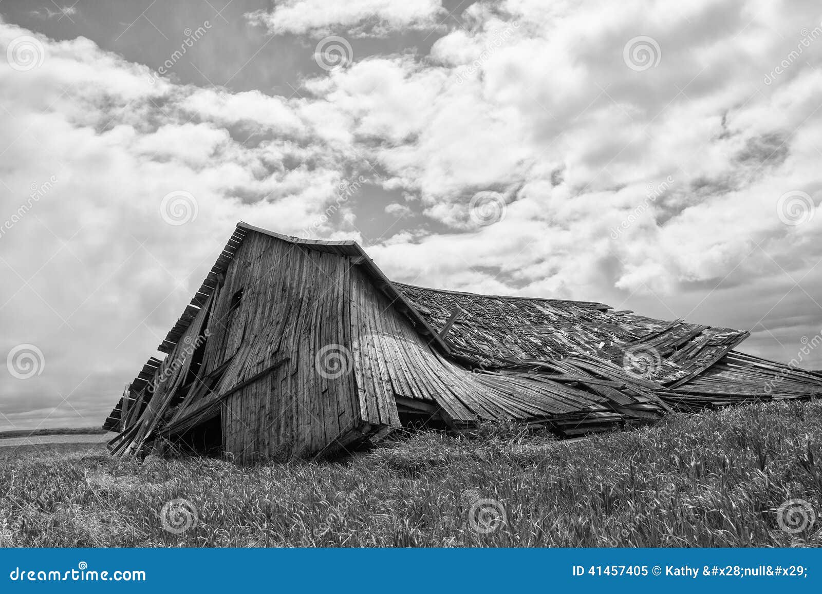 Collapsed barn stock image. Image of rural, boards, barn - 41457405