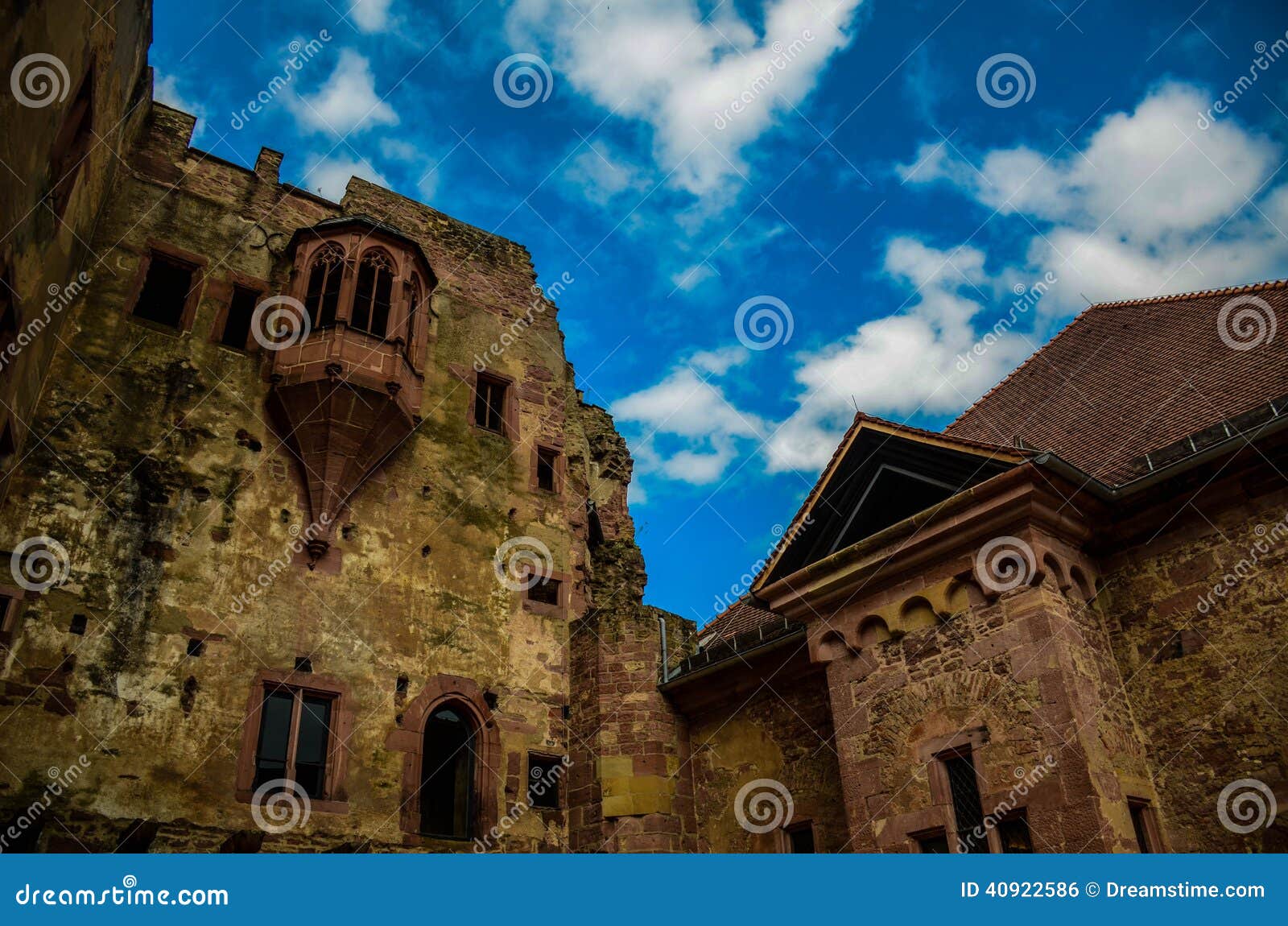 Collapsed Castle stock photo. Image of clear, vine, view - 40922586