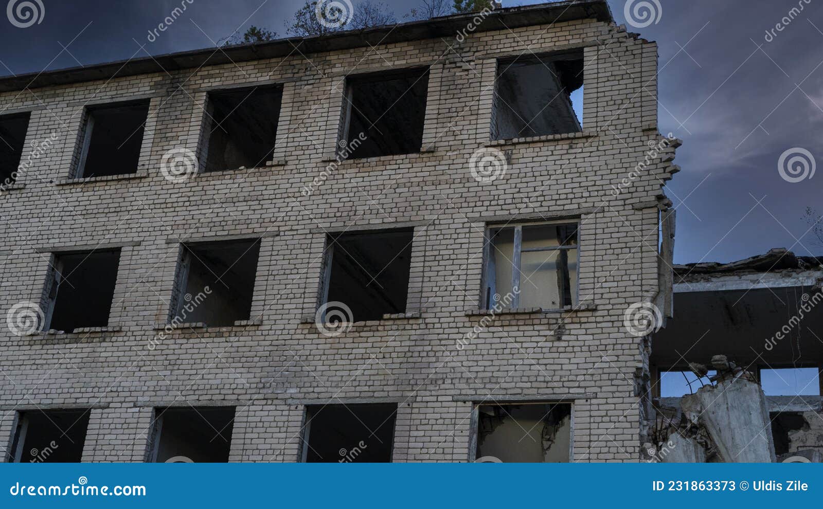 Collapsed Large Building after Disasted Collapsed Exposing Eartquake ...