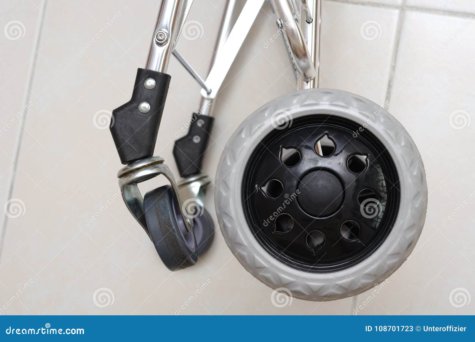 Collapsed trolley wheels stock image. Image of drive - 108701723