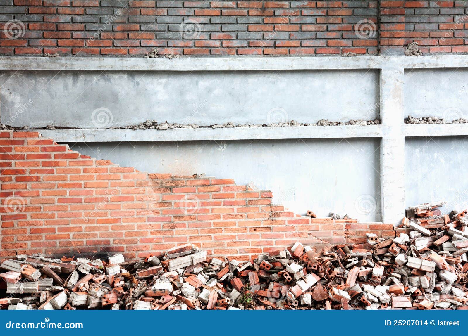Collapsed on the wall stock photo. Image of danger, home - 25207014