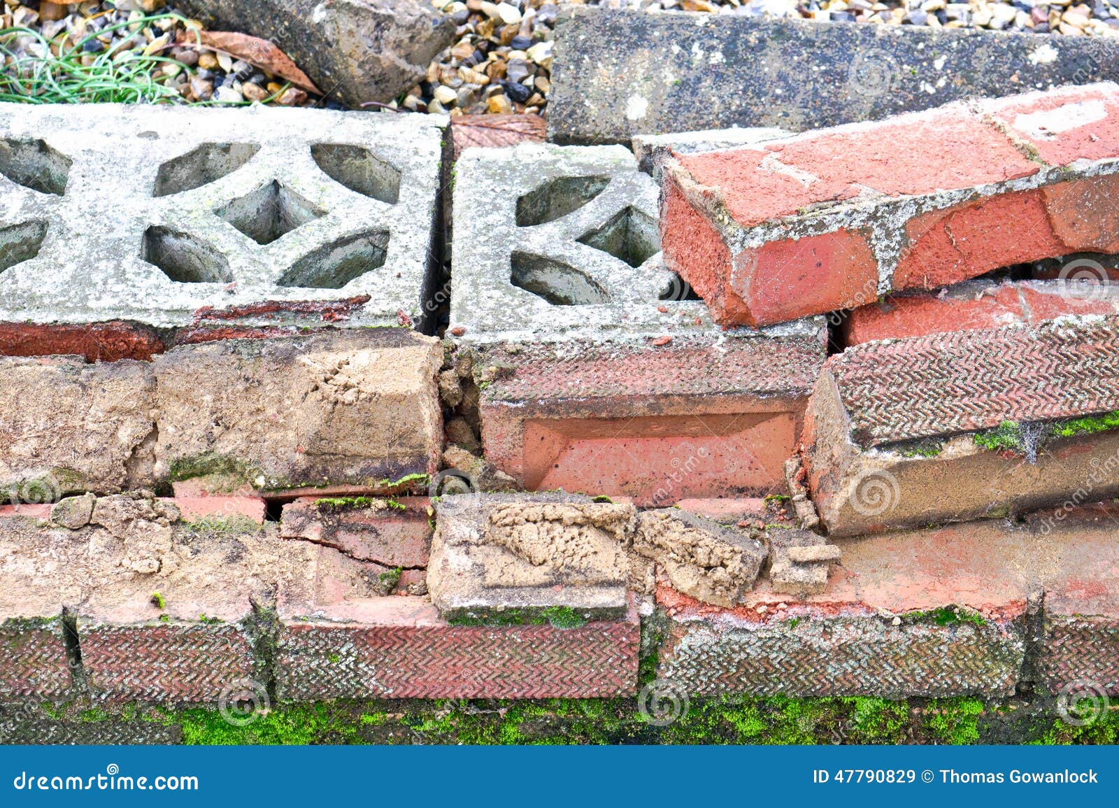 Collapsed wall stock image. Image of heavy, claim, external - 47790829