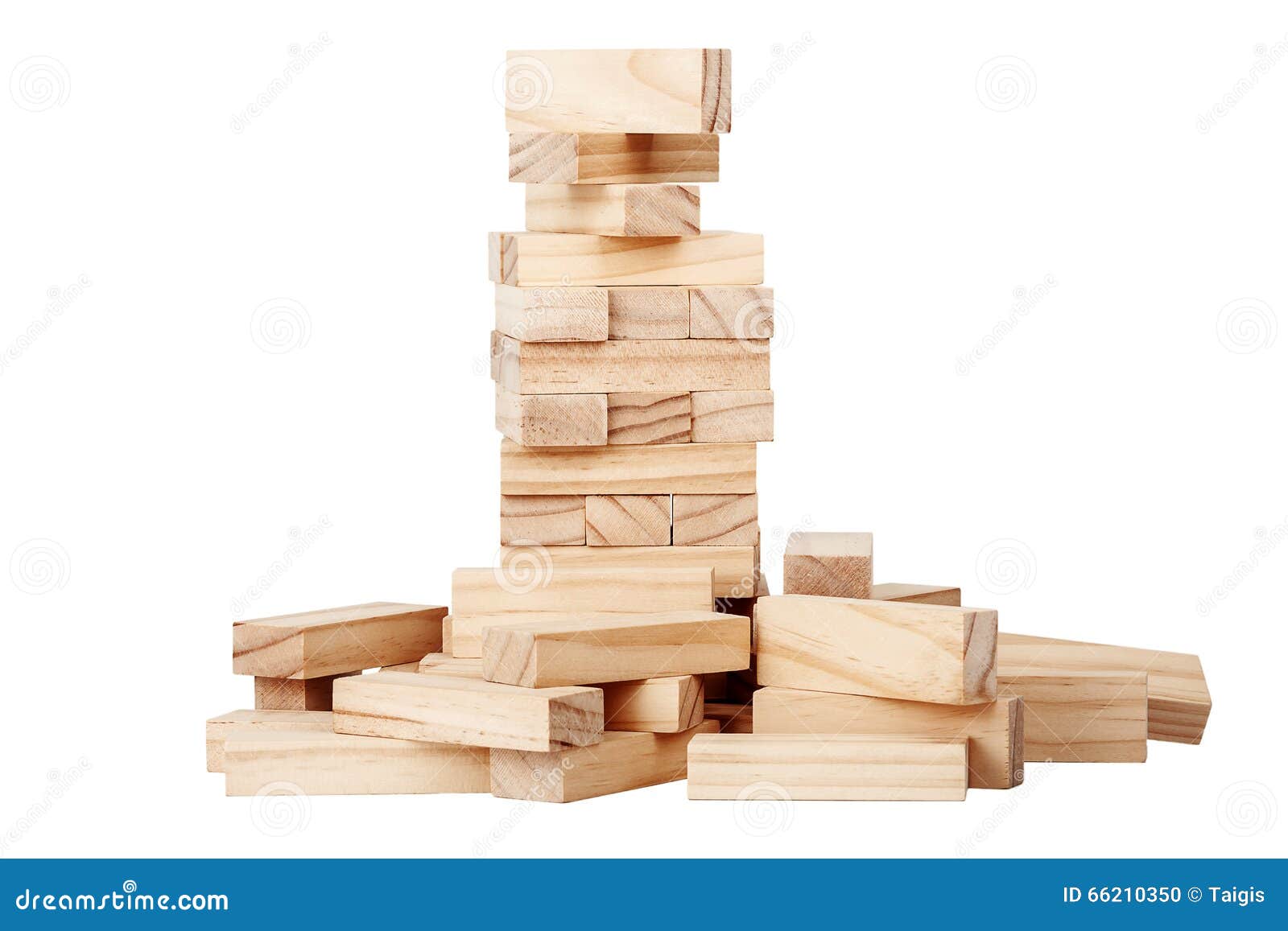 Collapsed Wooden Blocks Tower Stock Photo - Image of copy, construction ...