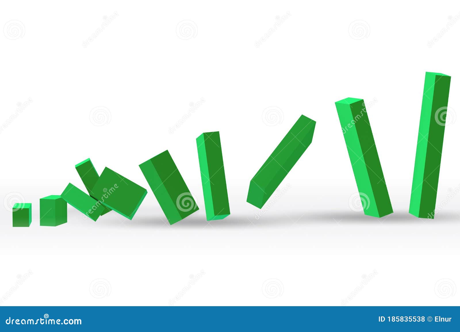 Collapsing Bar Chart Creative Business Cartoon Vector Illustration ...
