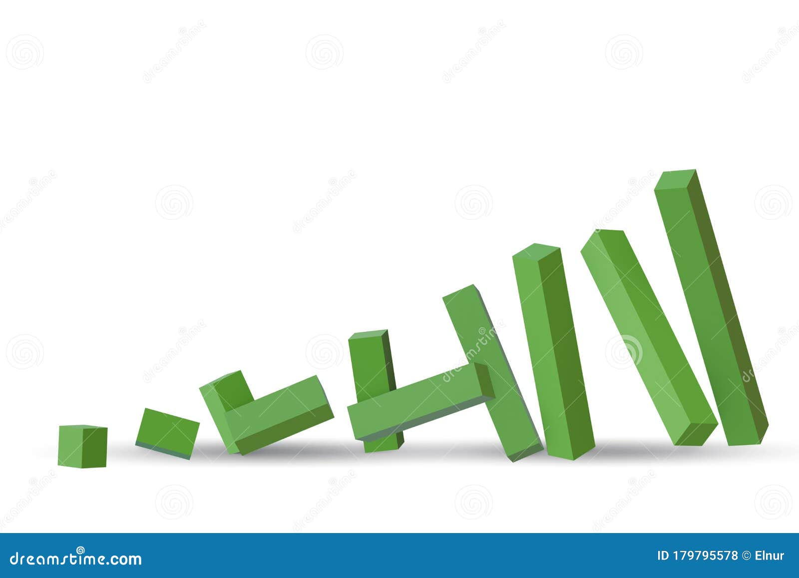Collapsing Bar Chart Creative Business Cartoon Vector Illustration ...
