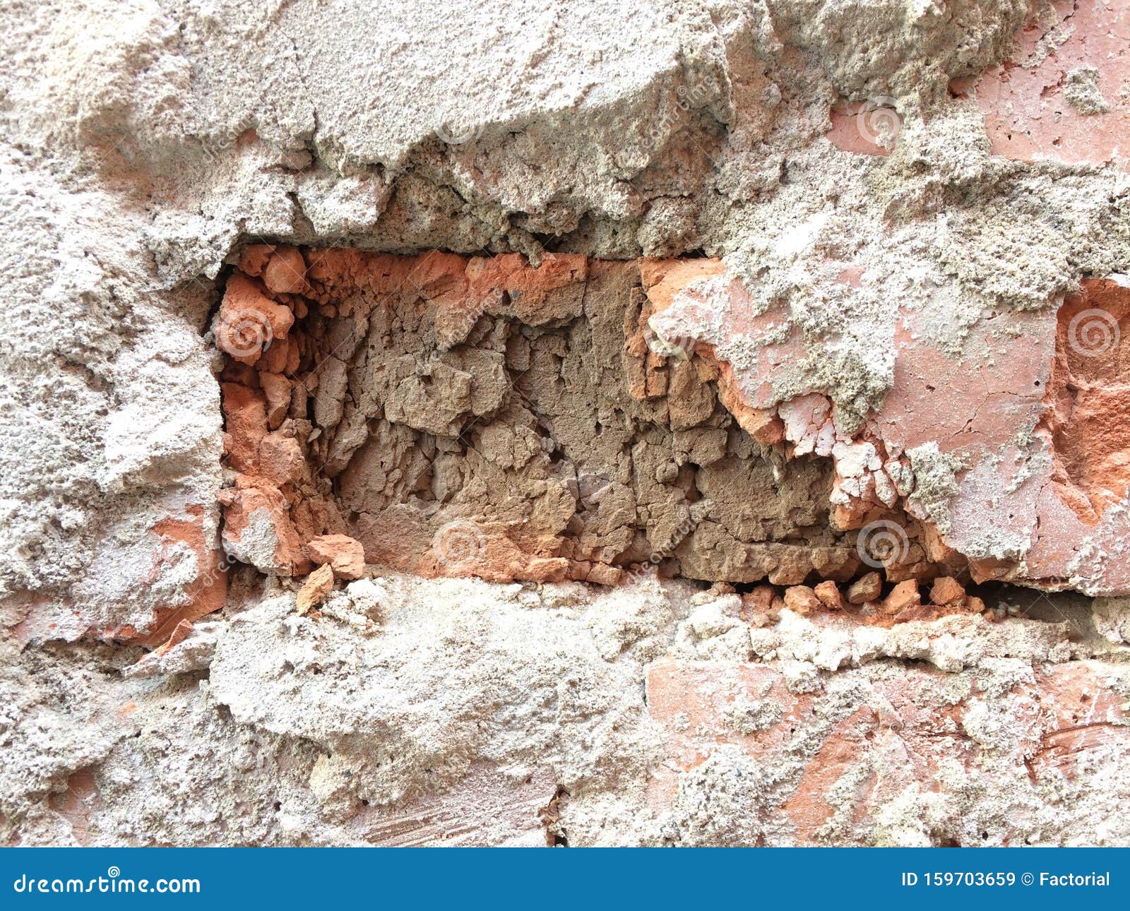 Collapsing brick wall stock image. Image of gradually - 159703659
