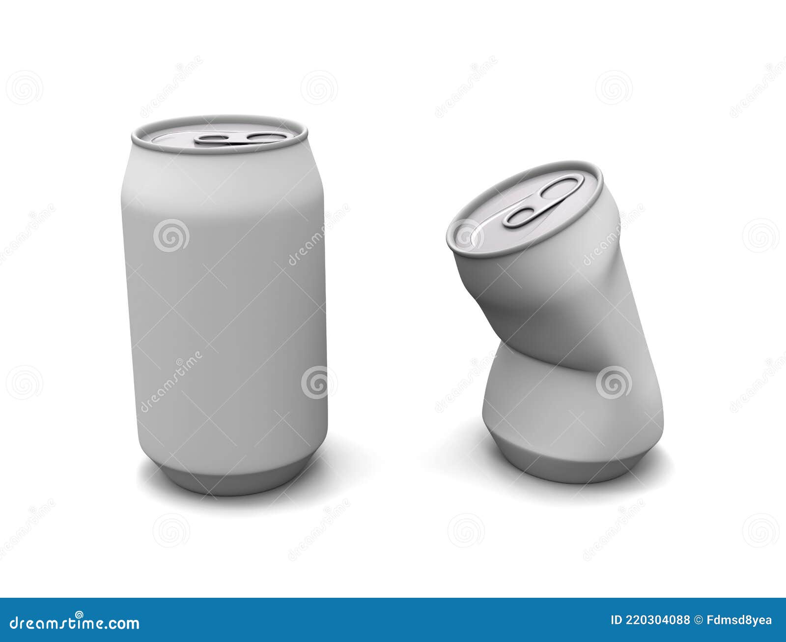Collapsing cans stock illustration. Illustration of soda - 220304088