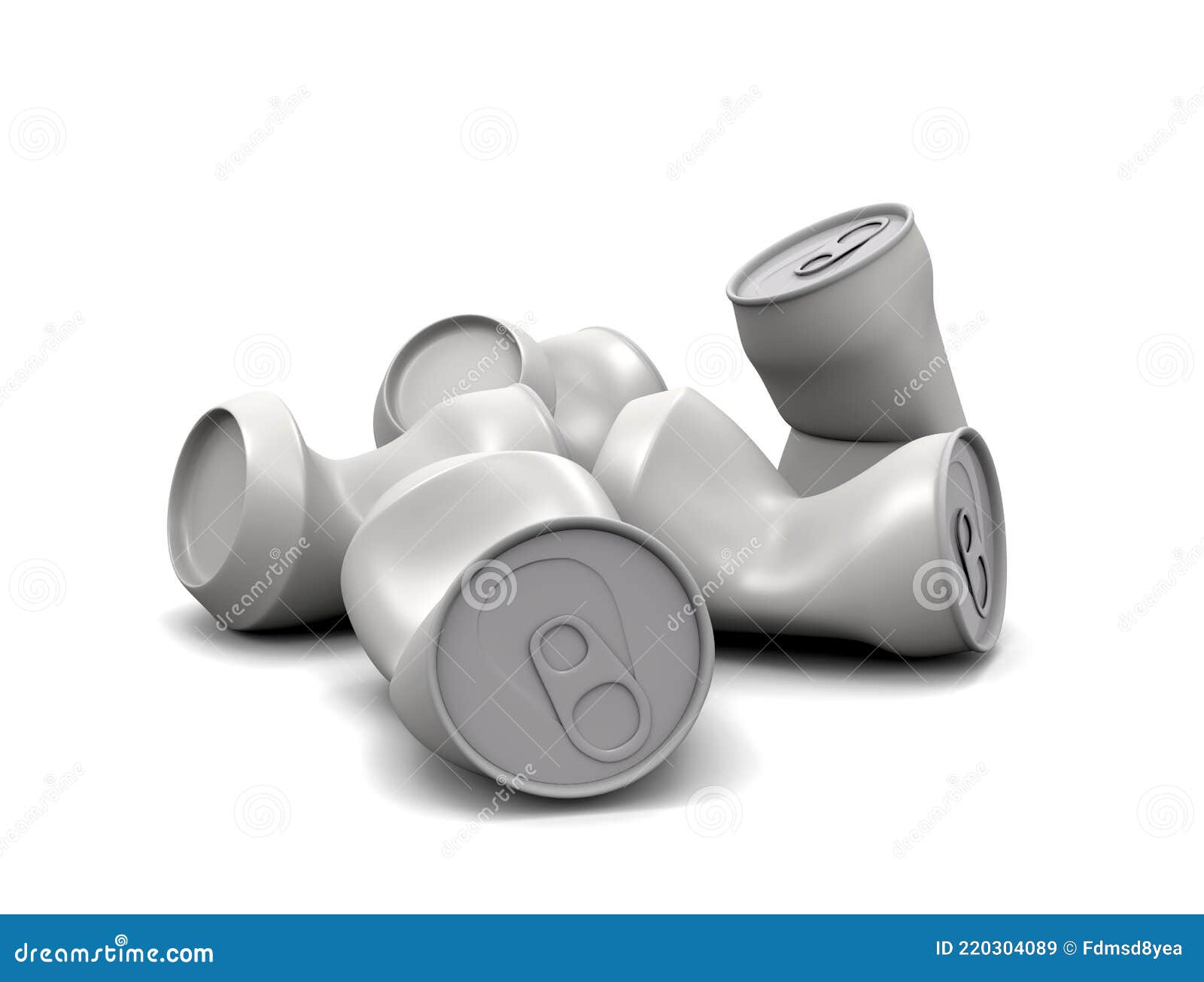 Collapsing cans stock illustration. Illustration of carbonated - 220304089
